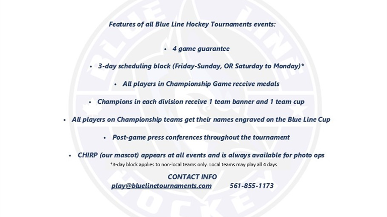 Blue Line Hockey Tournaments