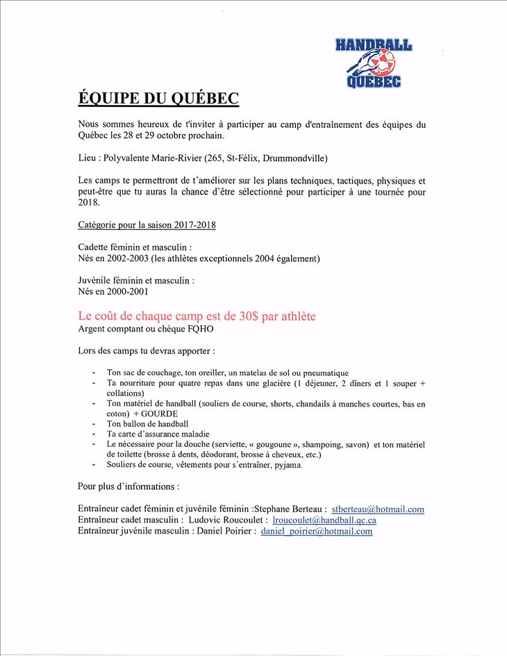 Fédération québécoise de handball olympique